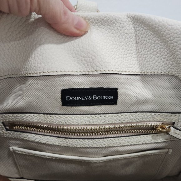 Dooney & Bourke | Bags | Authentic Dooney Bourke Pebbled Leather Logo ...